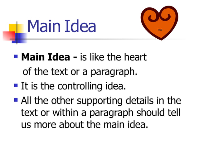 Adv Read Main Idea | PPT