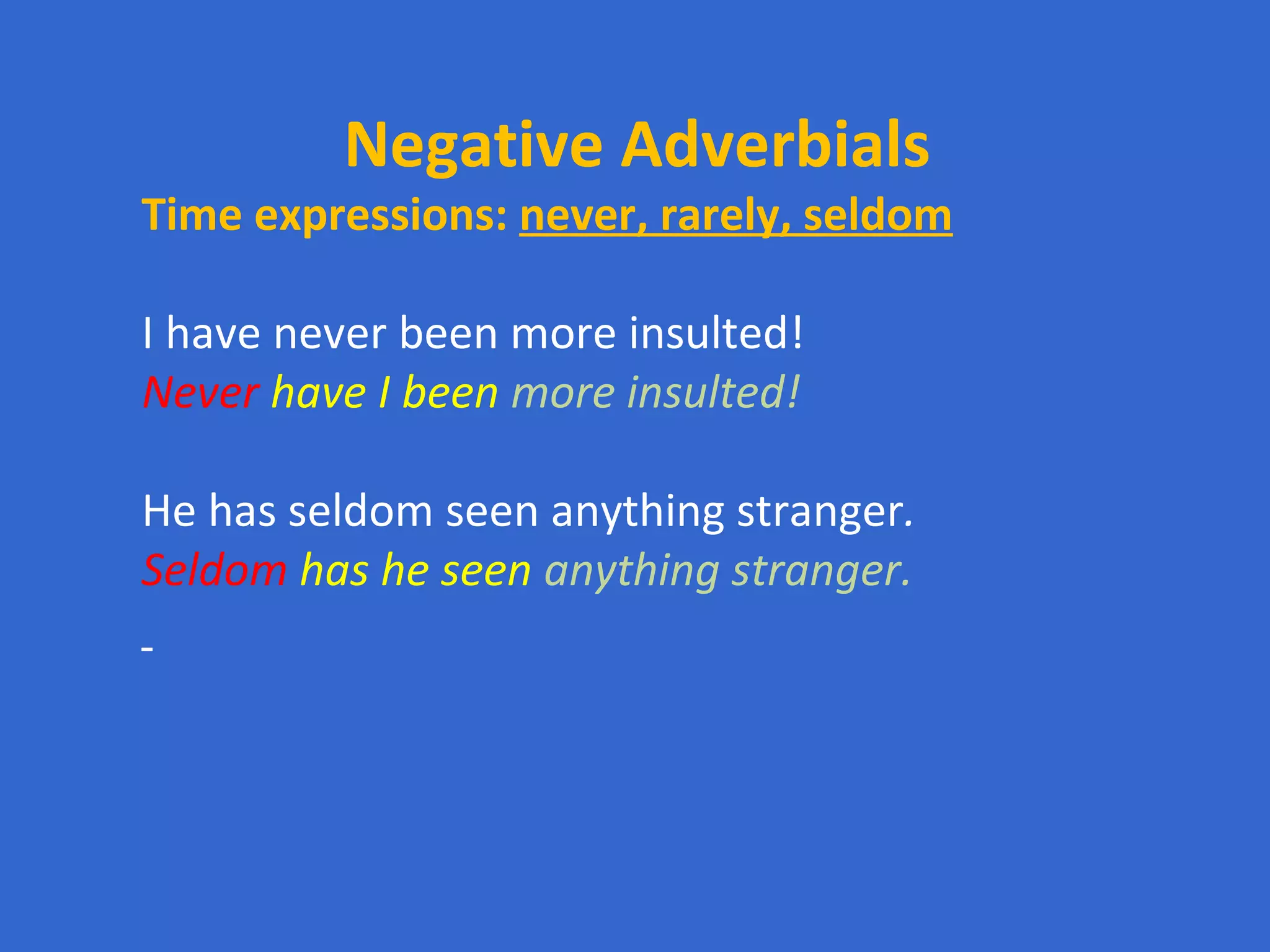 Adv 2 Teens Inversions | PPT