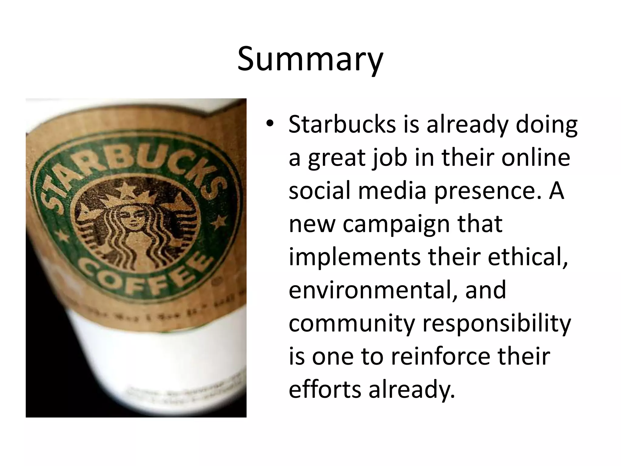 Final Marketing Strategy - Starbucks | PPTX