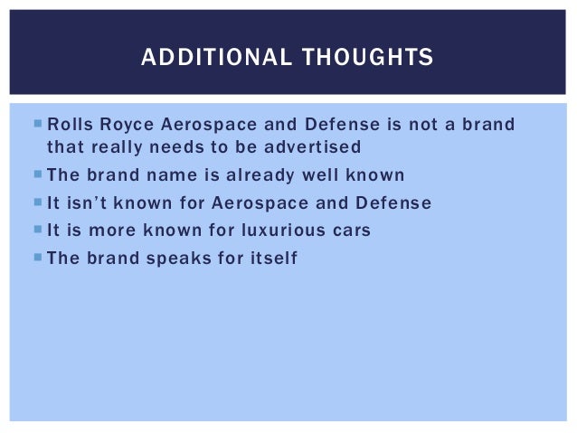 Rolls Royce Aerospace & Defense Digital Strategy