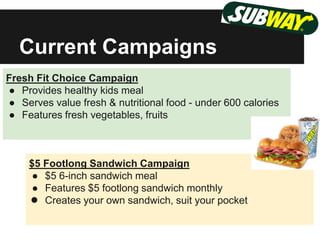 Adv420 SUBWAY digital marketing strategy | PPT