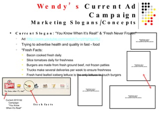 wendy's presentation | PPT