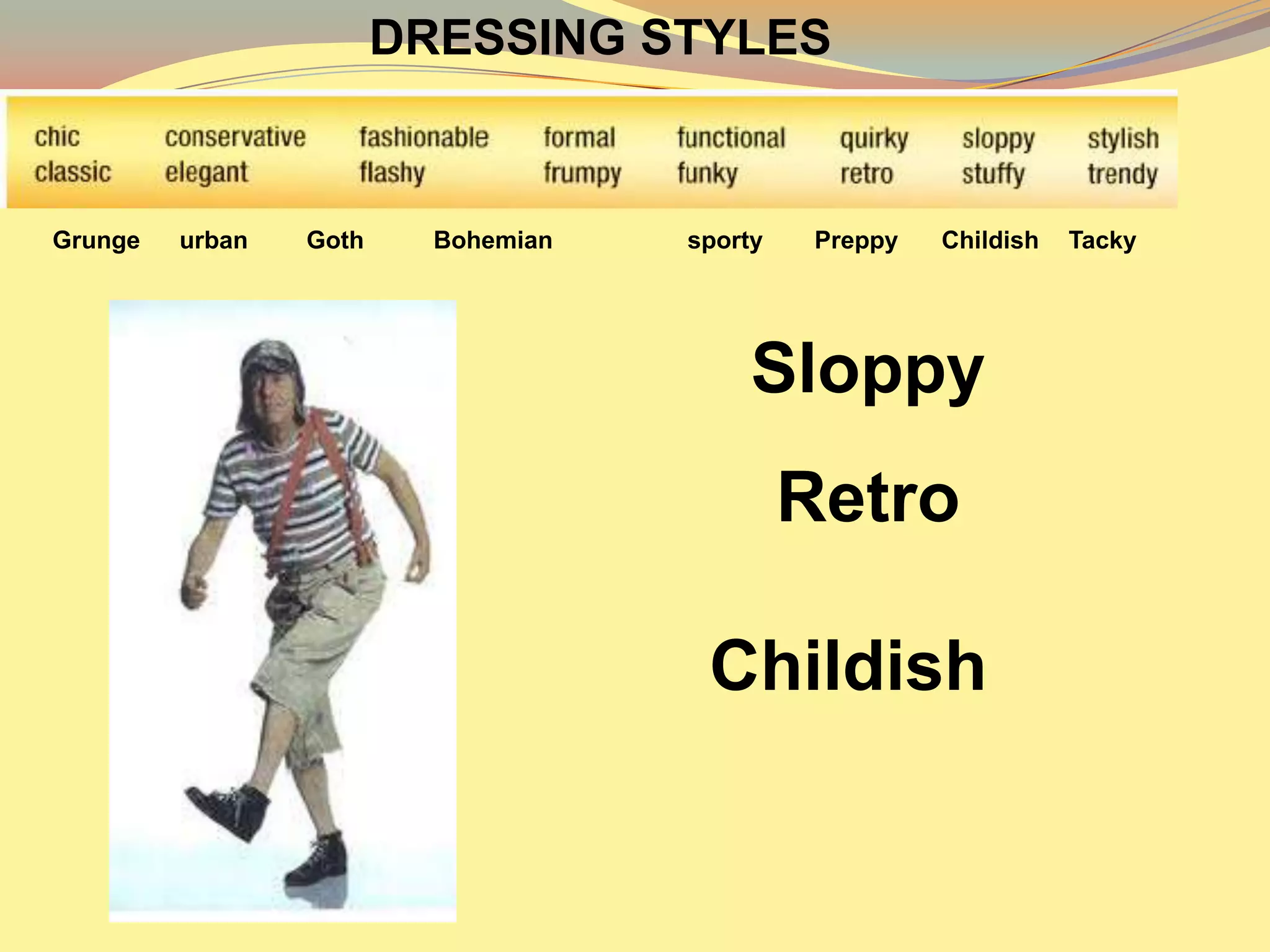 Adjectives to describe looks | PPT