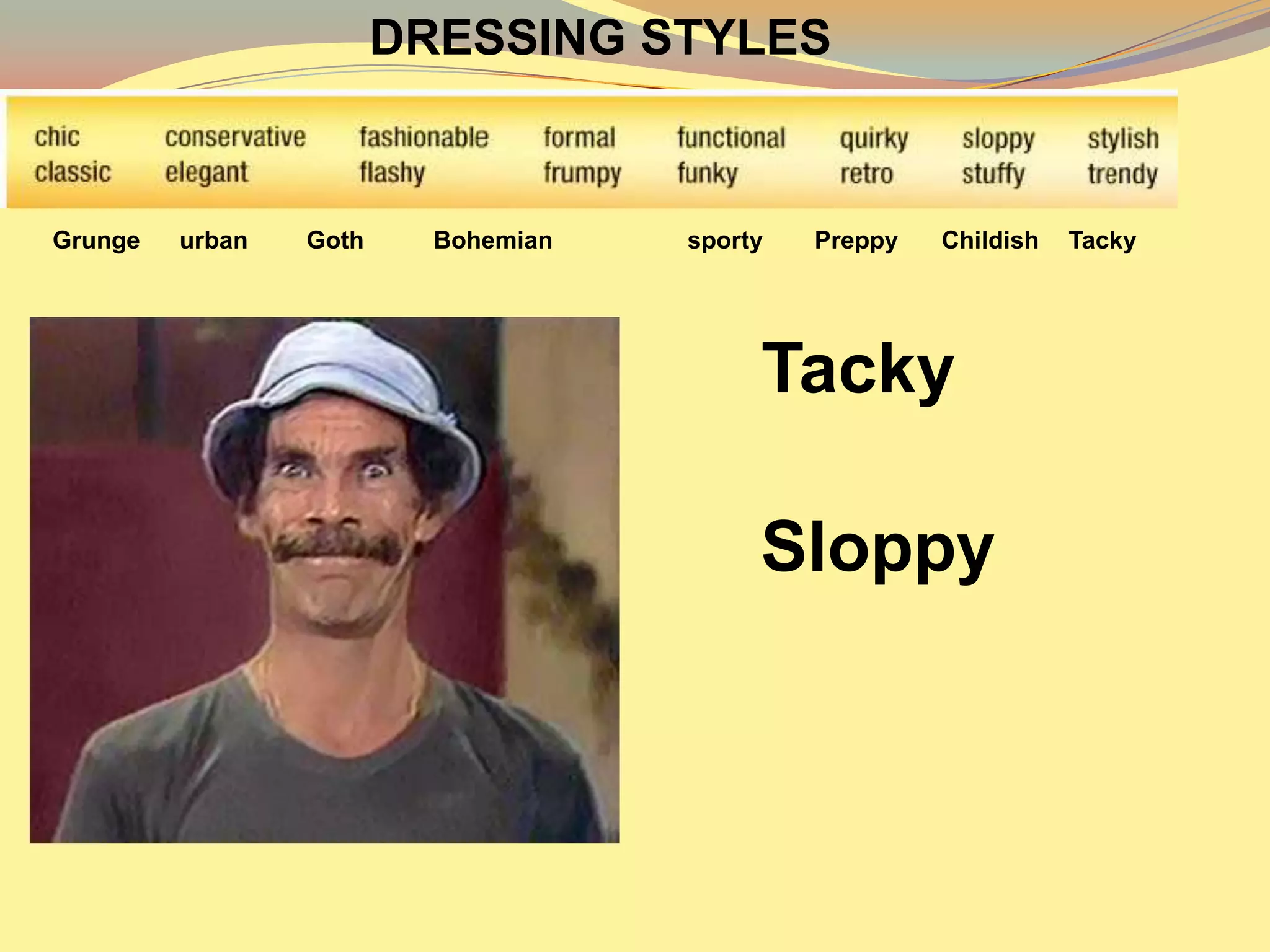 Adjectives to describe looks | PPT
