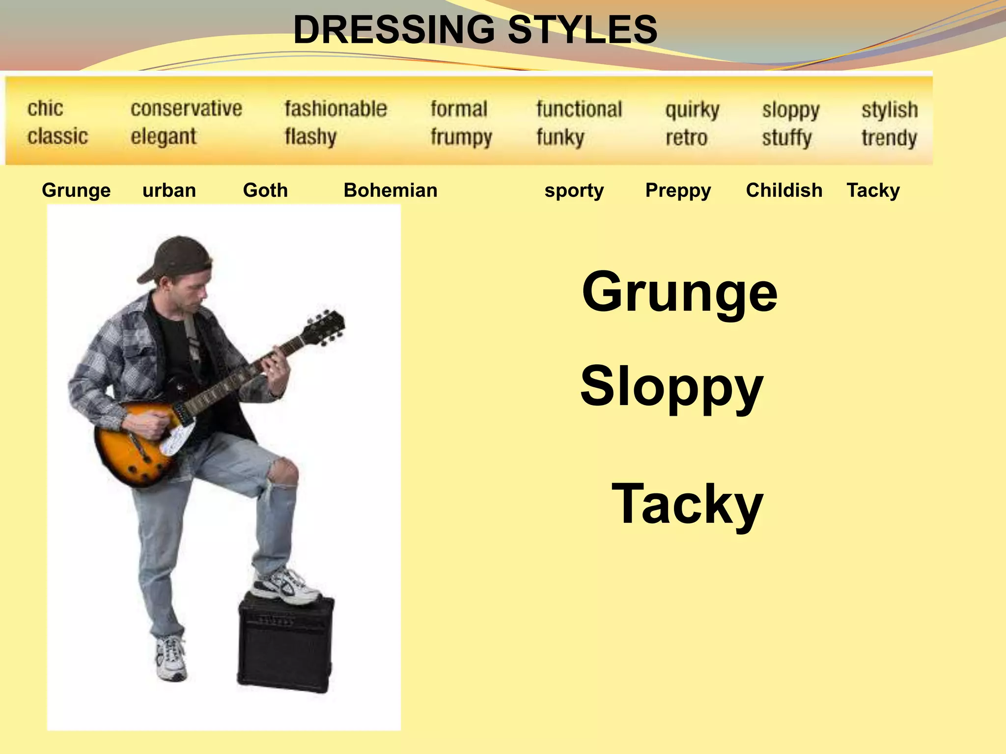 Adjectives to describe looks | PPT
