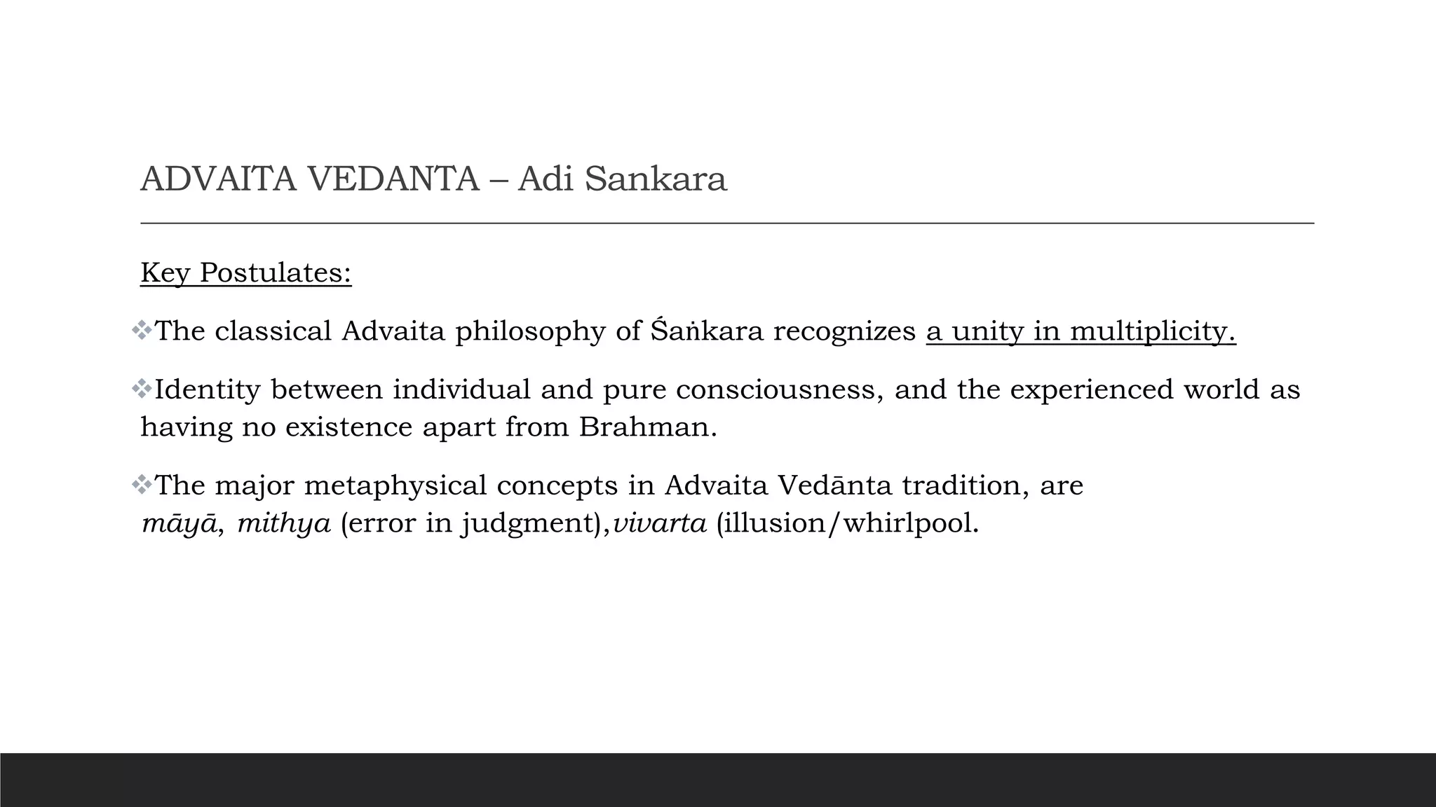 Advaita vedanta | PPTX
