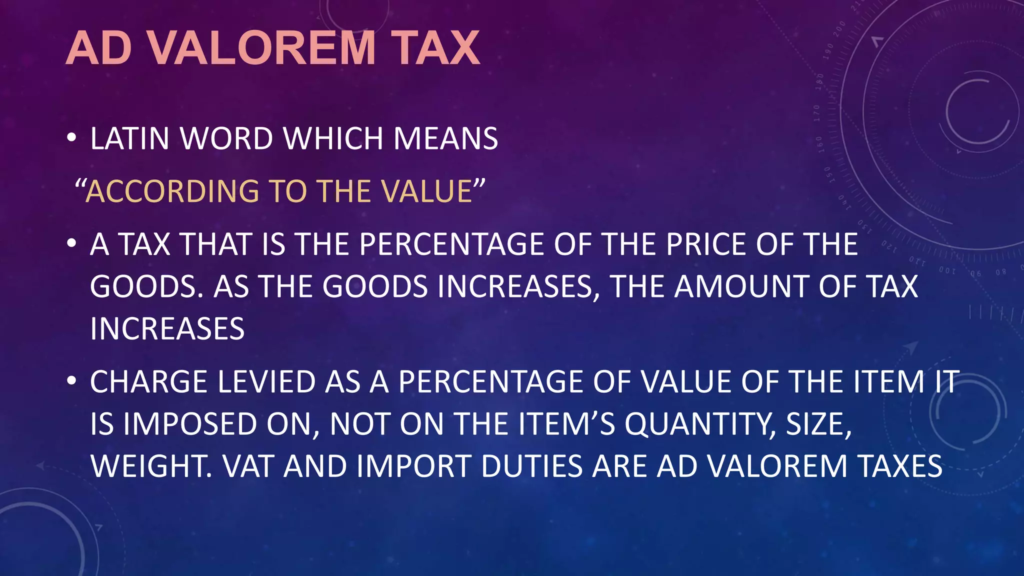Ad valorem and specific tax | PPTX