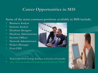 Advantages And Benefits Of MIS In Your Career | PPT