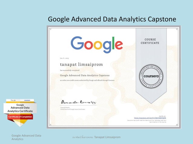 Advance-data-analytics , Tanapat Limsaiprom | PPT