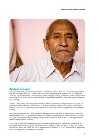 Advance decisions to refuse treatment | PDF