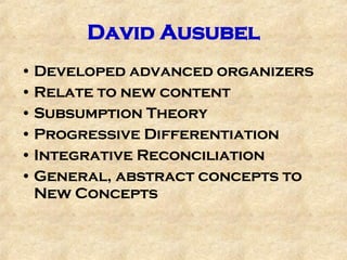 Advance Organizers | PPT