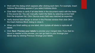 Advance word-processing-skills final | PPTX