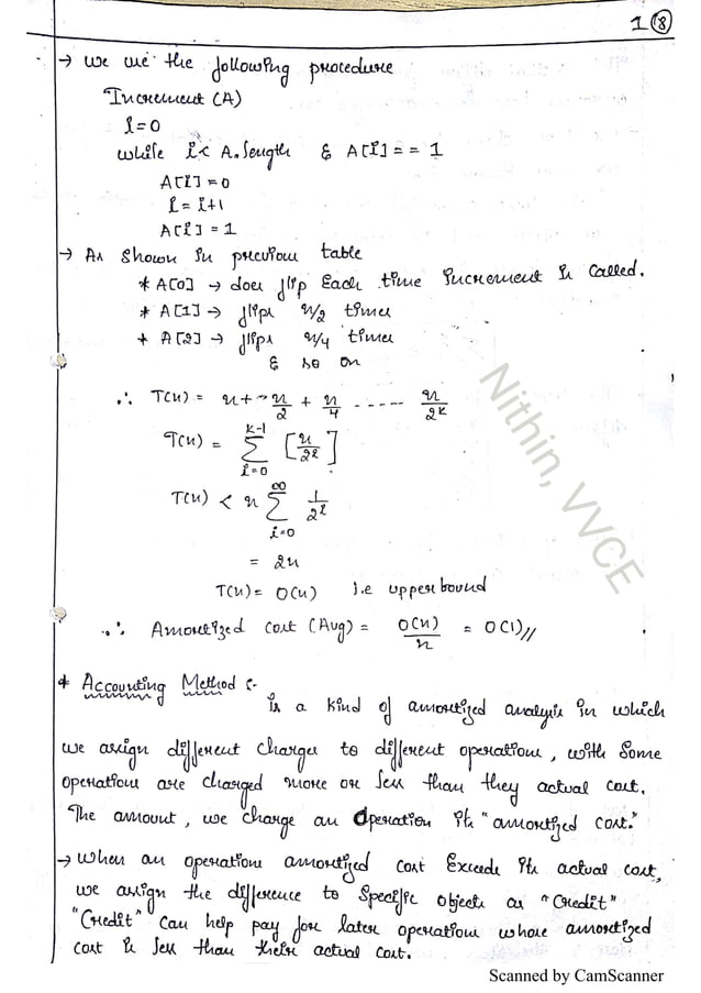 VTU Advanced Algorithms Notes by Nithin, VVCE Mysuru | PDF