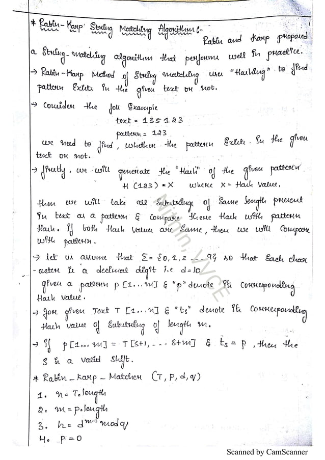 VTU Advanced Algorithms Notes by Nithin, VVCE Mysuru | PDF
