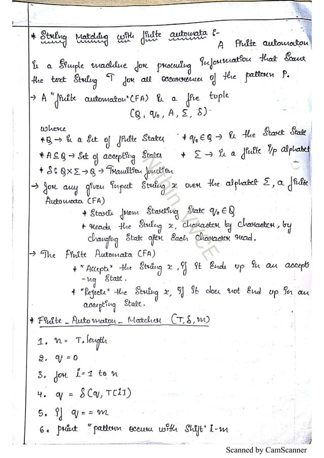 VTU Advanced Algorithms Notes by Nithin, VVCE Mysuru | PDF