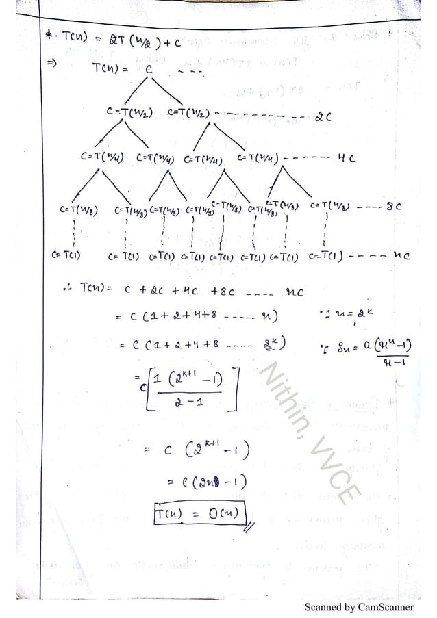 VTU Advanced Algorithms Notes by Nithin, VVCE Mysuru | PDF