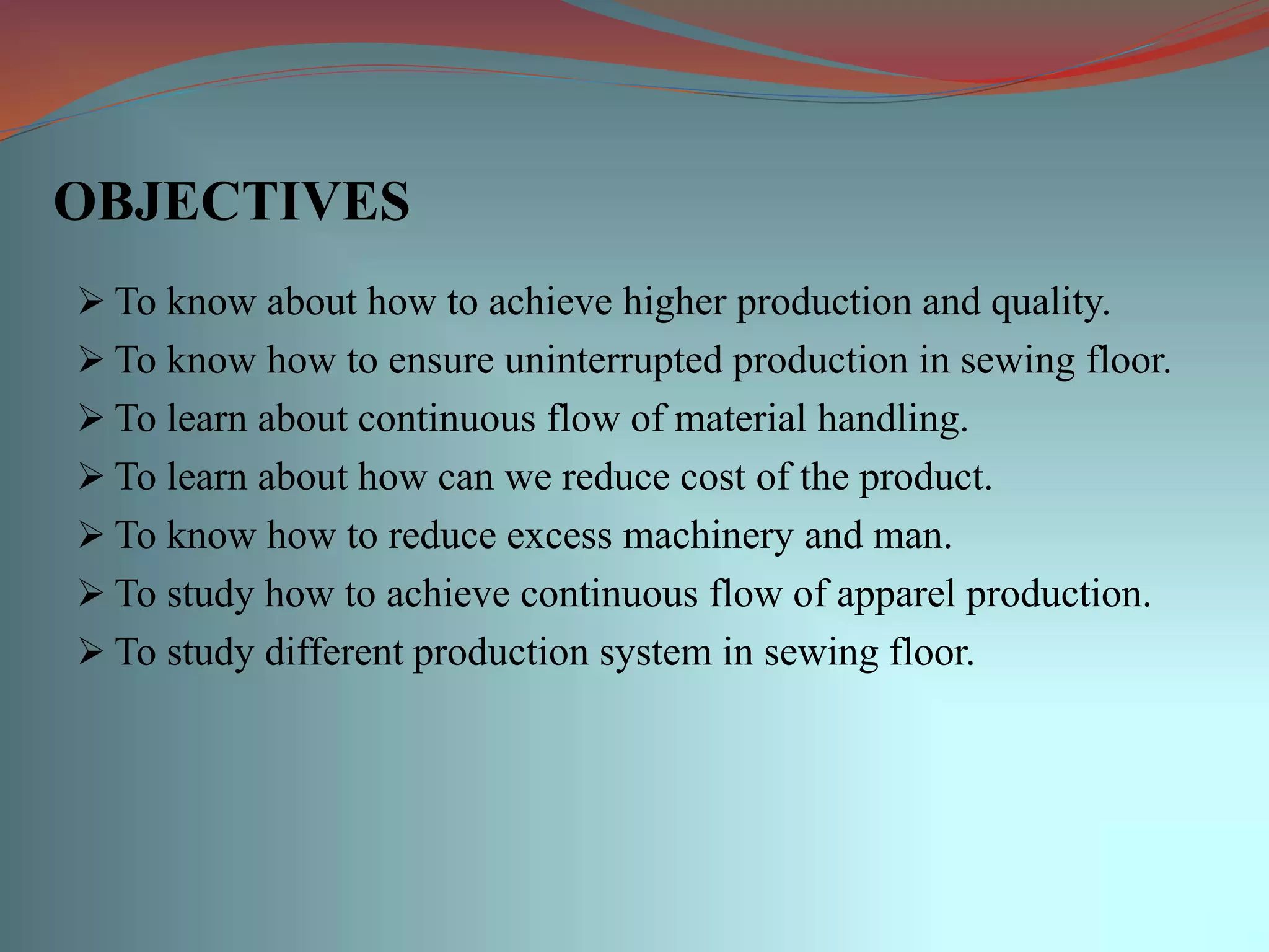 Advance apparel manufacturing technology | PPTX