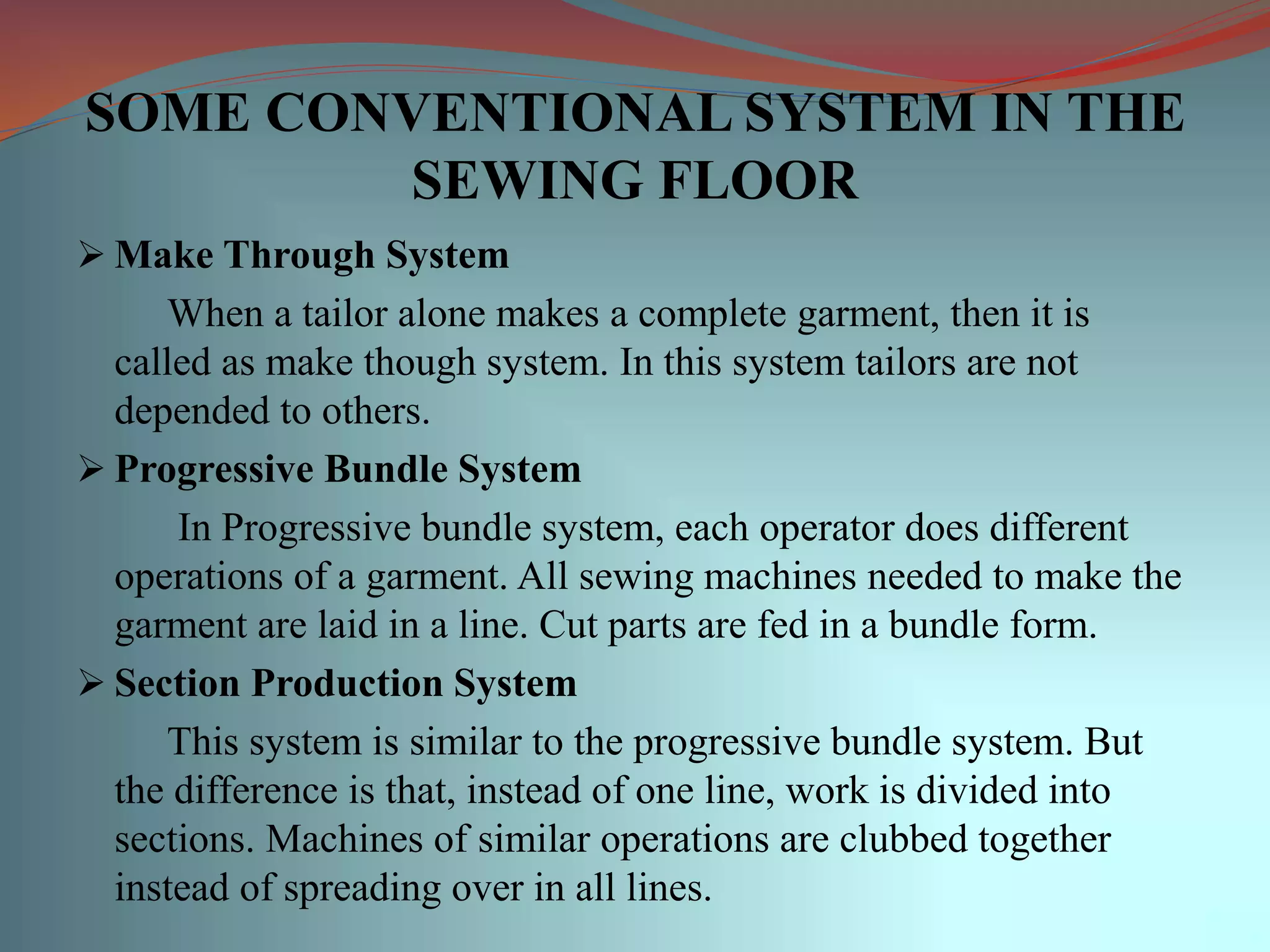 Advance apparel manufacturing technology | PPTX