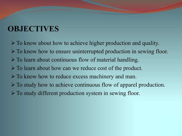 Advance apparel manufacturing technology | PPTX
