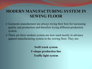 Advance apparel manufacturing technology | PPTX