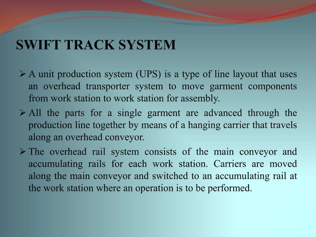 Advance apparel manufacturing technology | PPTX