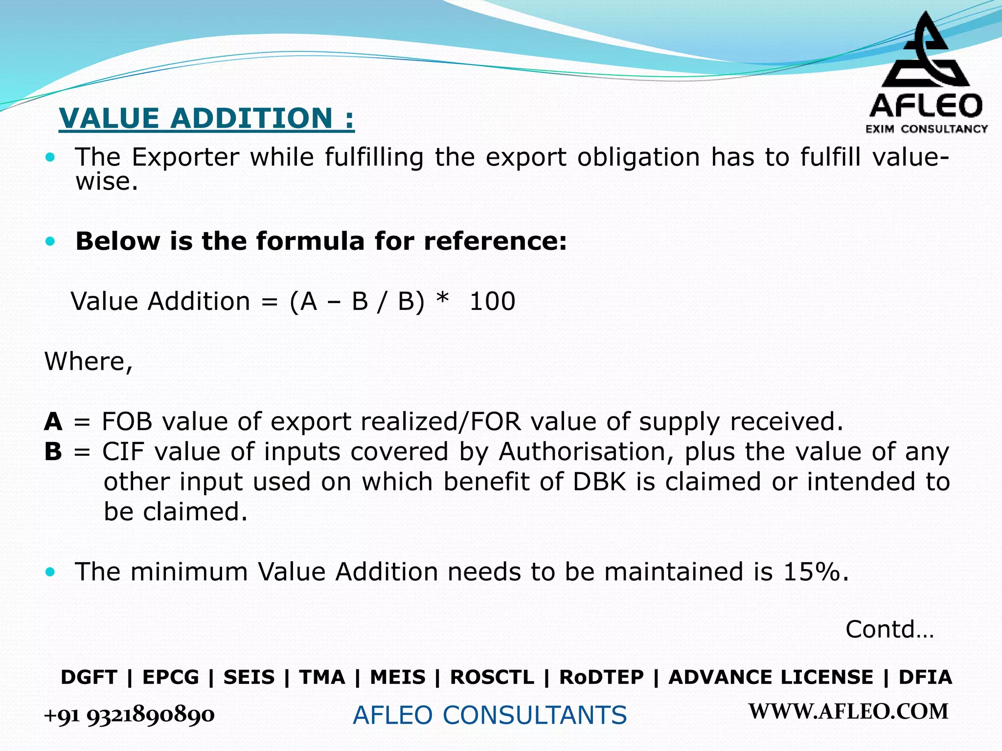 Advance Authorisation Scheme PPT - Latest Updates Included | Afleo | PDF