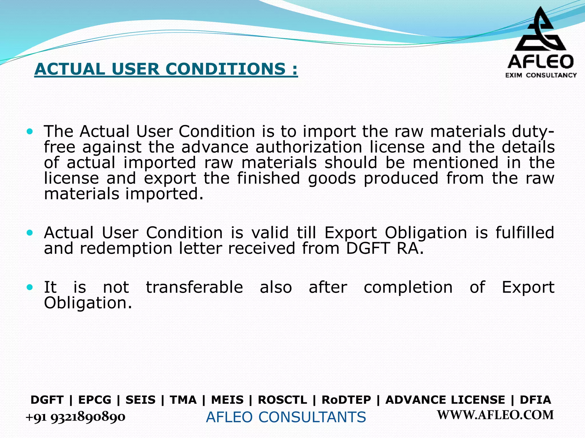 Advance Authorisation Scheme PPT - Latest Updates Included | Afleo | PDF
