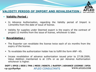 Advance Authorisation Scheme PPT - Latest Updates Included | Afleo | PDF