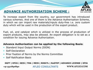 Advance Authorisation Scheme PPT - Latest Updates Included | Afleo | PDF