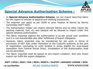 Advance Authorisation Scheme PPT - Latest Updates Included | Afleo | PDF