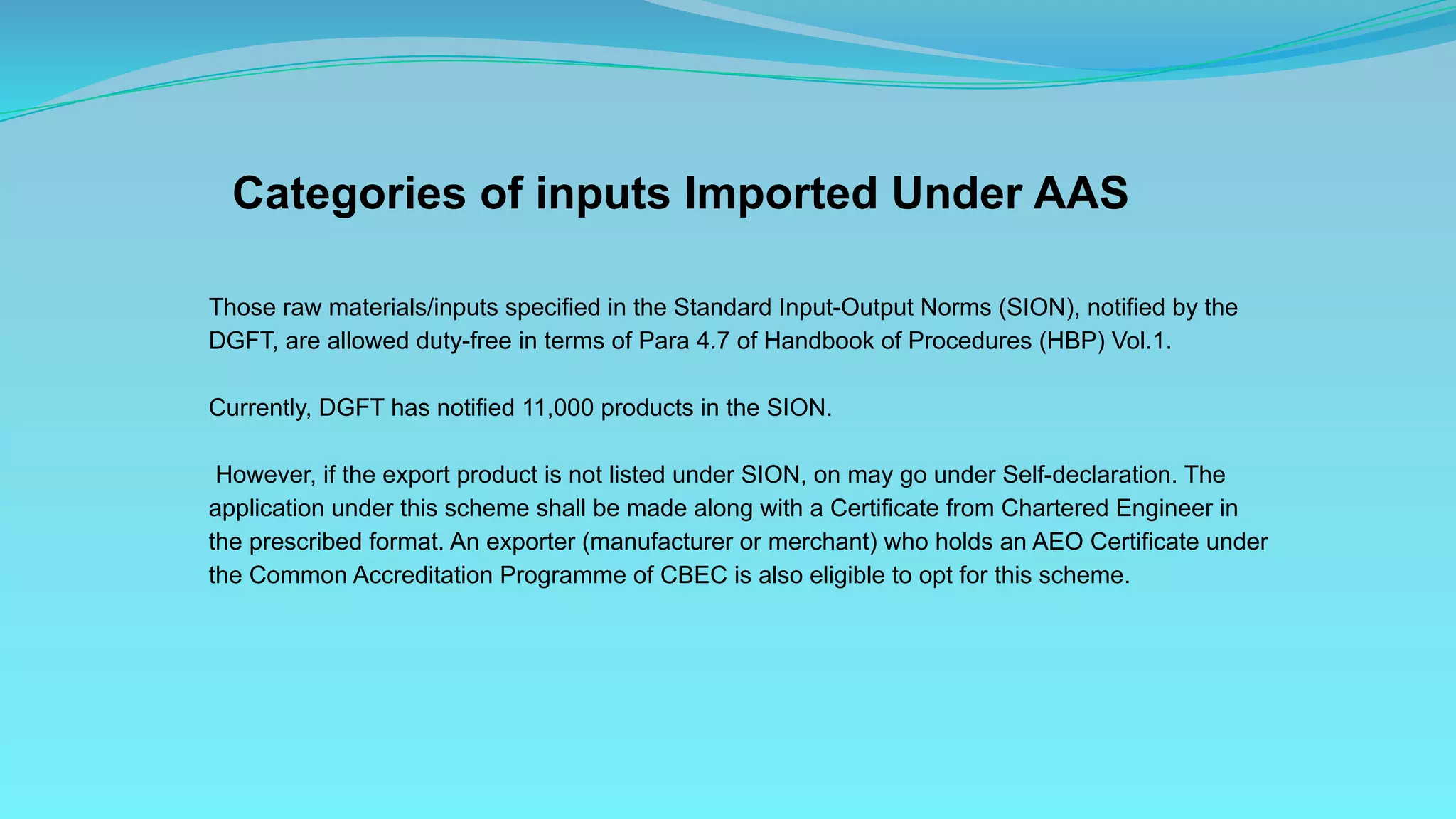 Advance authorization scheme (aas).pptx (2) | PDF