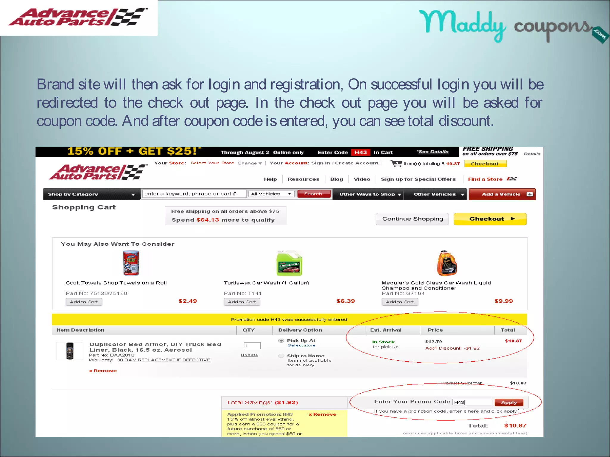 Save your money with all your purchase on Advance auto parts using ...