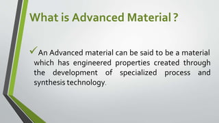 Advance building matrils | PPTX