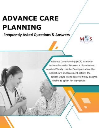 Advance Care Planning – Frequently Asked Questions & Answers | PDF