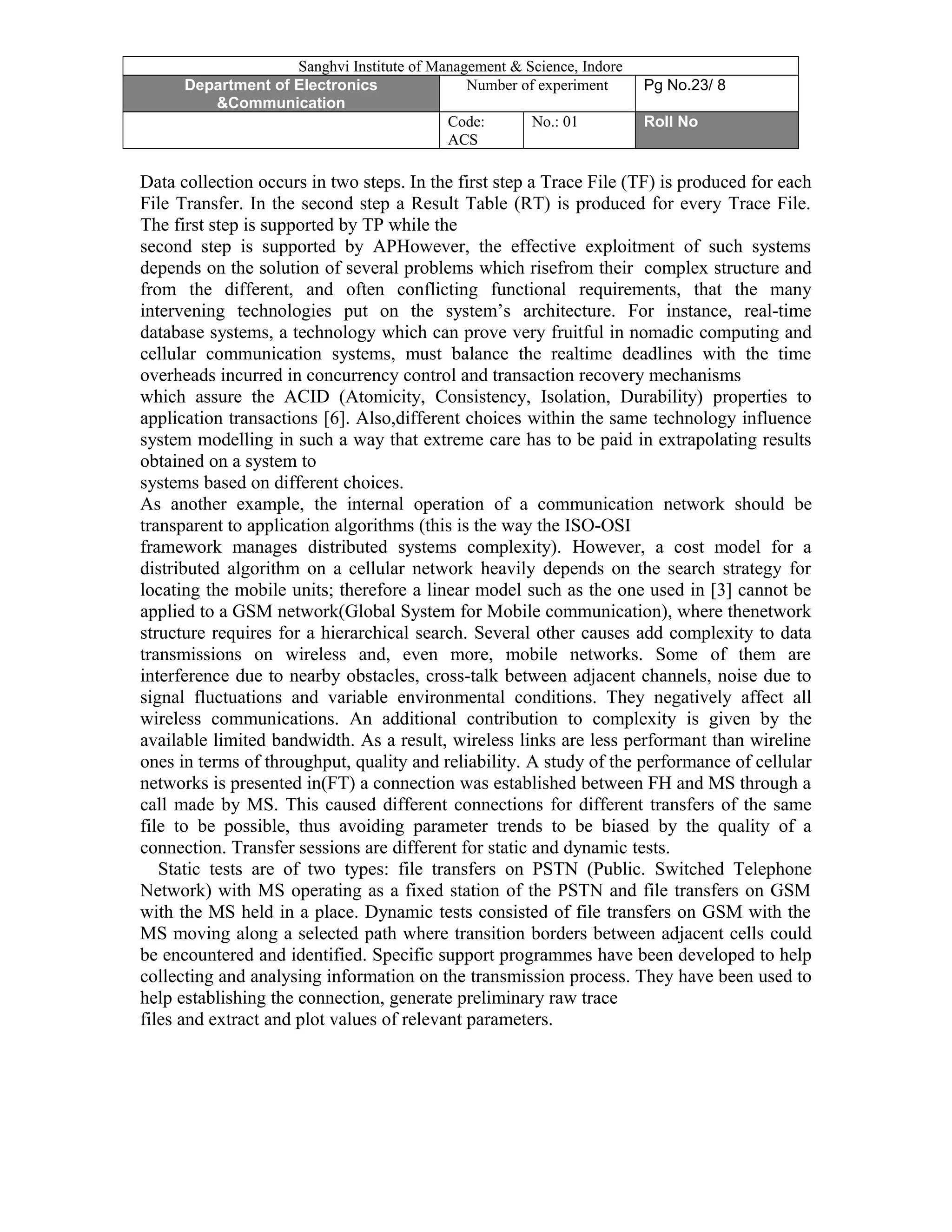 Advance Communication System Manual Doc