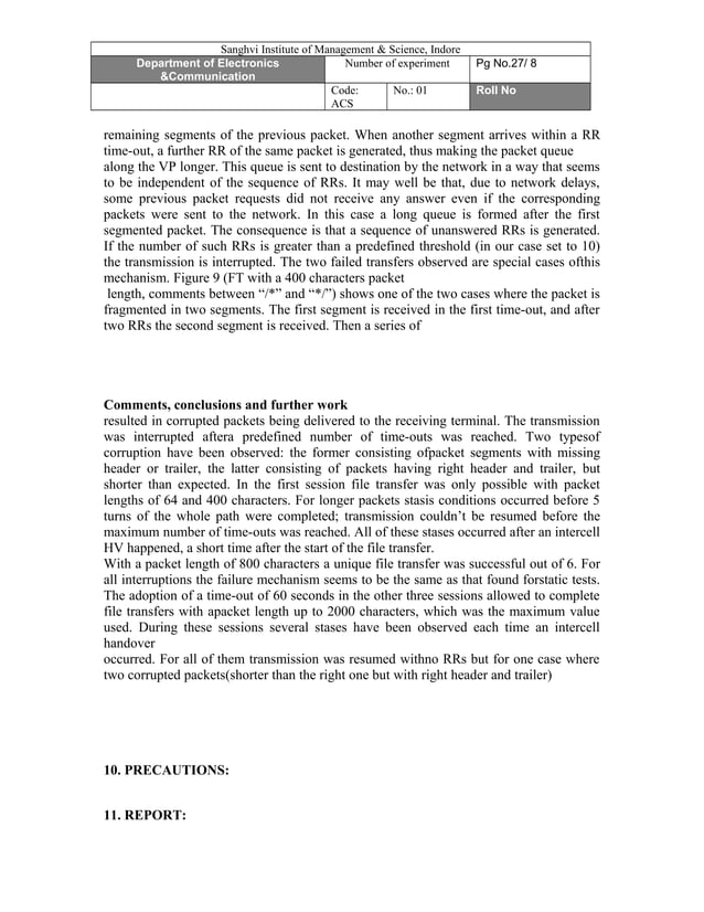 Advance communication system manual | PDF