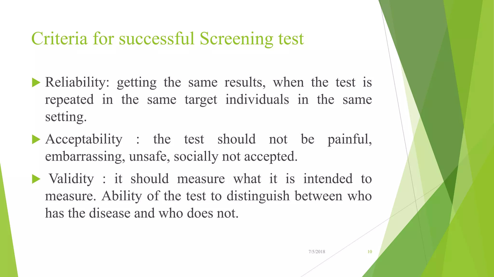 Advance concepts in screening | PDF