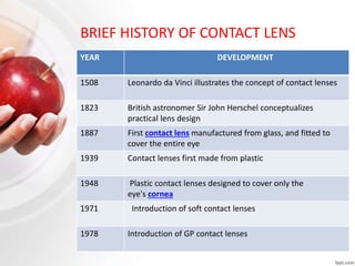 Advance contact lens | PPTX