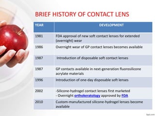 Advance contact lens | PPTX