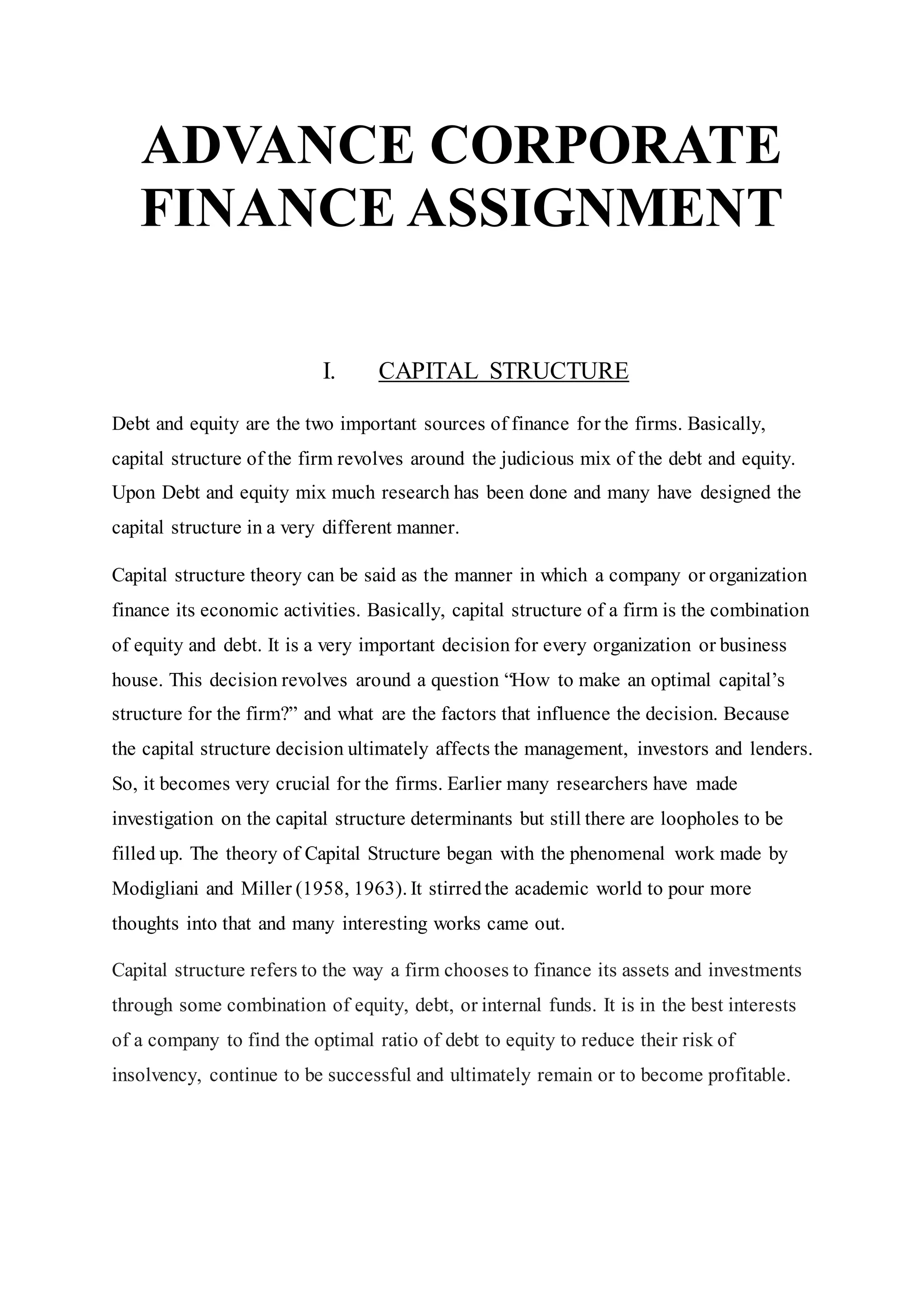ADVANCE CORPORATE FINANCE ASSIGNMENT.docx