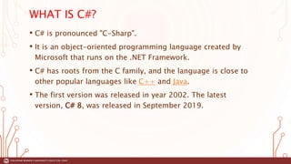 Advance C# Programming Part 1.pptx