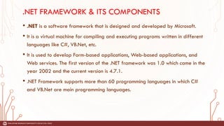 Advance C# Programming Part 1.pdf | Programming Languages | Computing