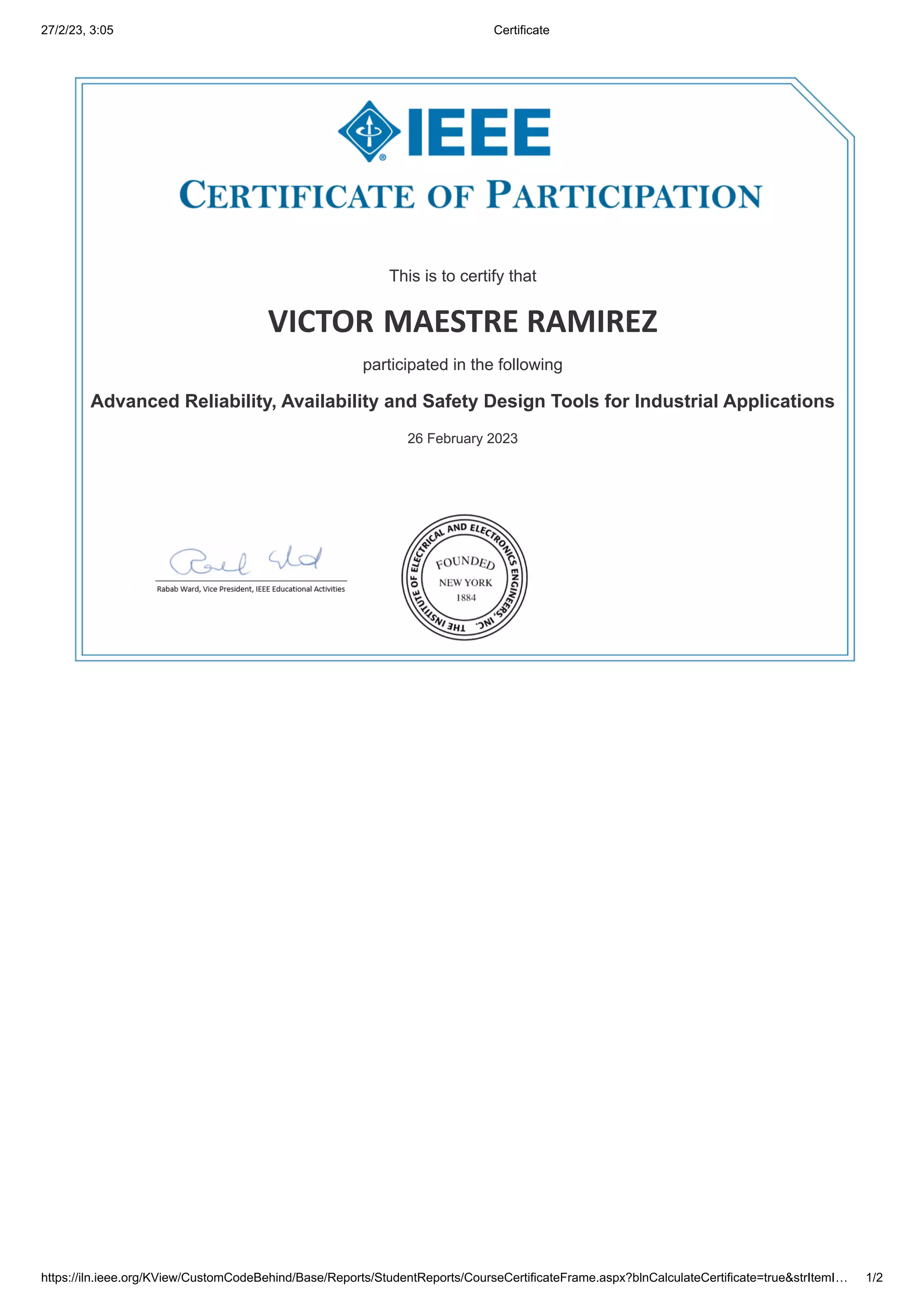 Advanced Reliability, Availability and Safety Design Tools for ...