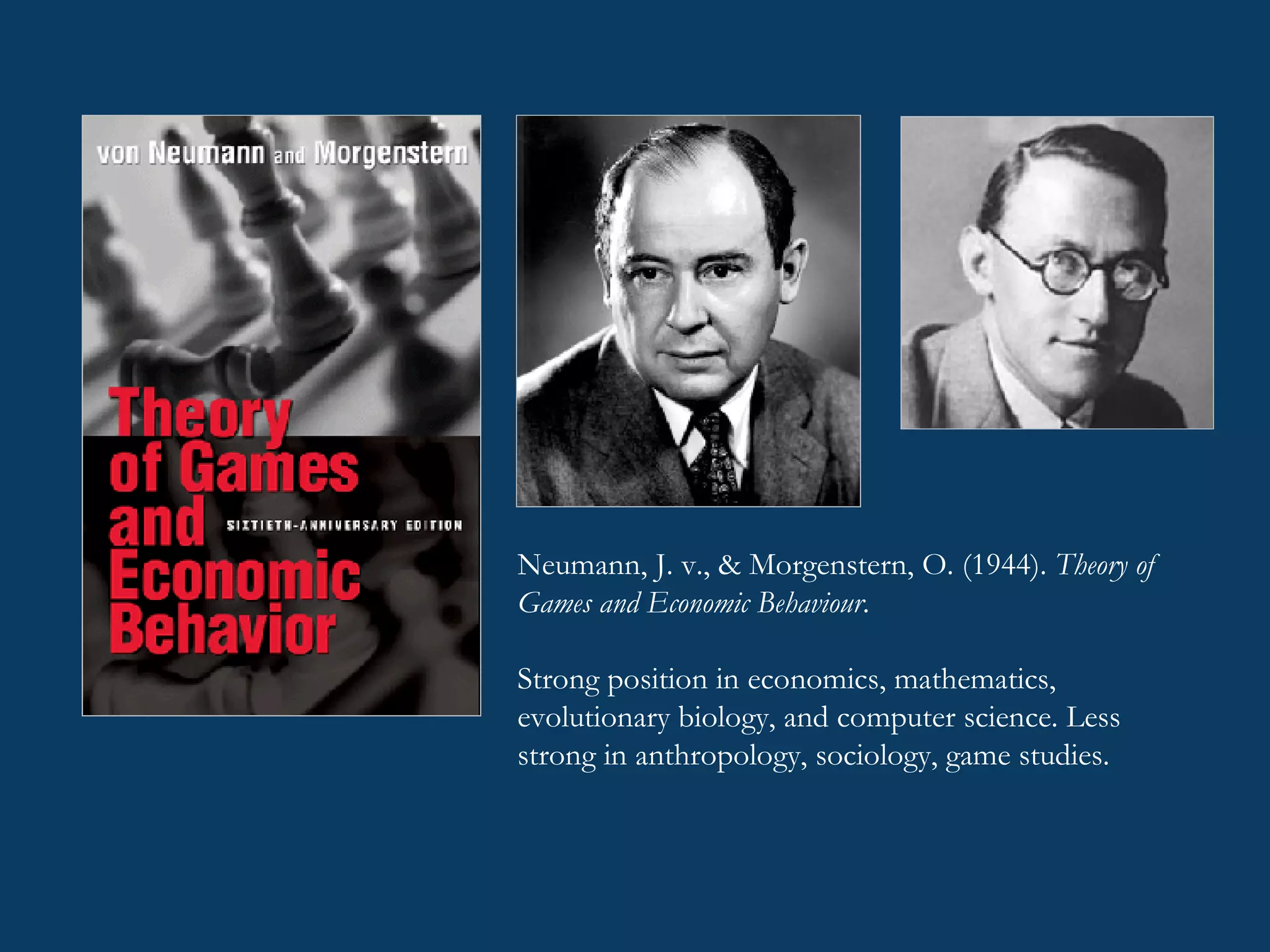 Advanced Game Theory guest lecture | PPT