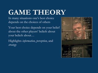 Advanced Game Theory guest lecture | PPT