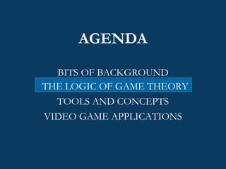 Advanced Game Theory guest lecture | PPT