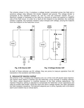 Advanced Generator Ground Fault Protections | PDF