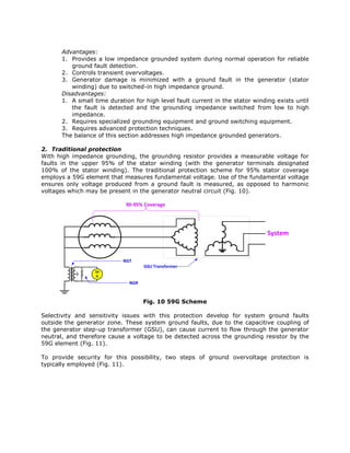 Advanced Generator Ground Fault Protections | PDF