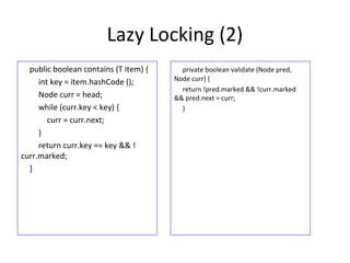 Advanced locking | PPT