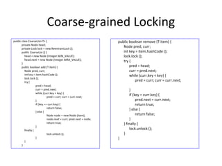 Advanced locking | PPT